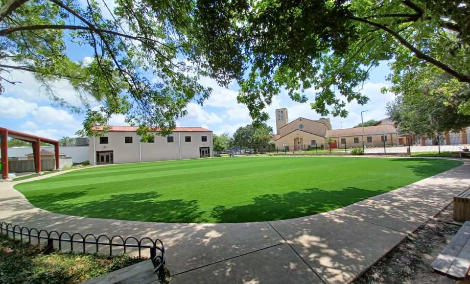 Post Oak School Artificial grass Project | Athletic Sport Turf | SYNLawn